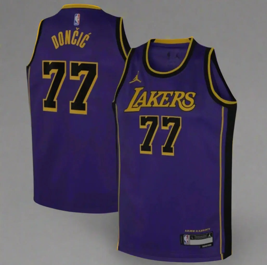 Nike Lakers Luka Dončić #77 Icon Jersey | Dri-FIT Swingman Edition ...