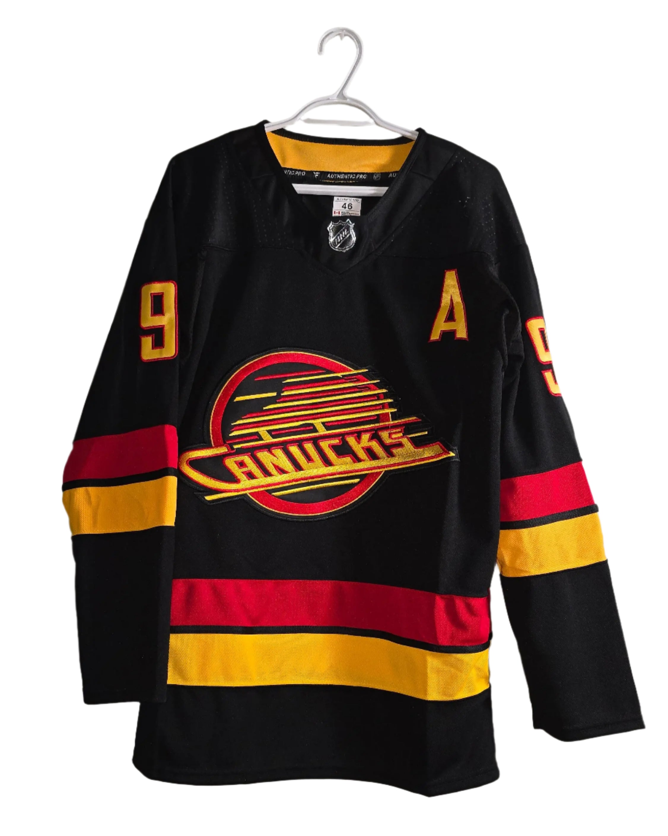 Vancouver Canucks Home Black ice Skates Jersey | Fanatics Premium ...